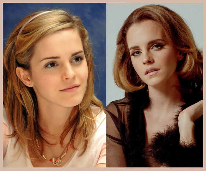 Emma Watson age 20 (L) and 30 - 9GAG