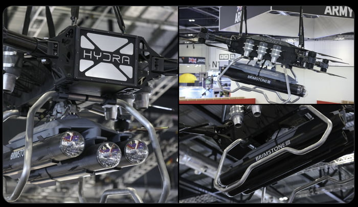 British Army presents Hydra - drone with jet propulsion and Brimstone ...