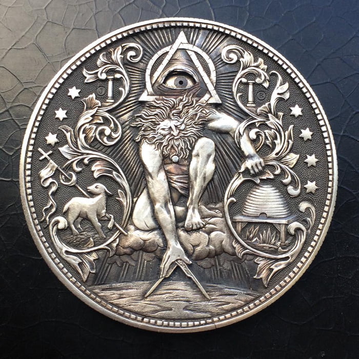 Artist Hand-Engraves Incredible Gold Bug Coin with Mechanical Wings - 9GAG