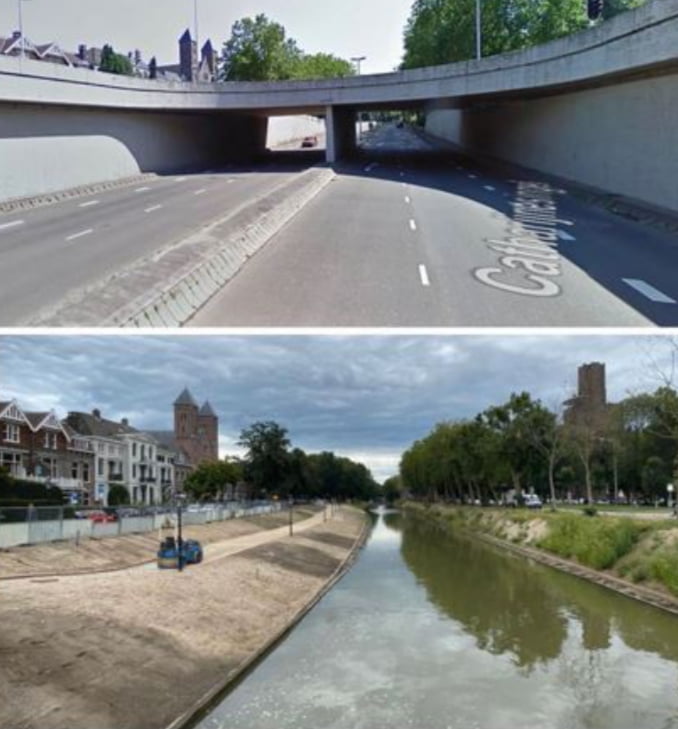 In 2009, city of Utrecht in the Netherlands closed the 1 km of road ...