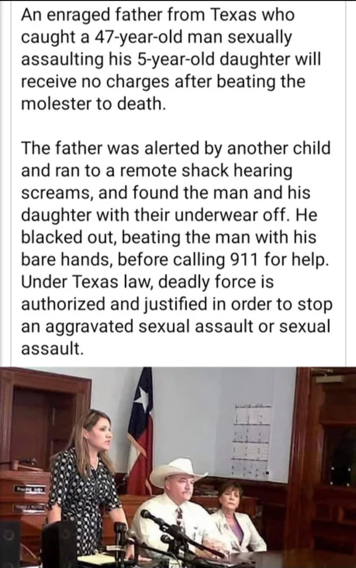 We can legally use deadly force in Texas in defense of self and others ...