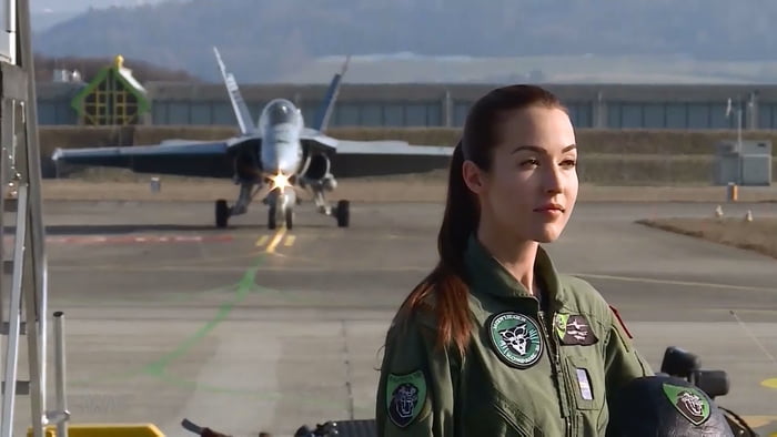 First female Swiss fighter pilot - 9GAG