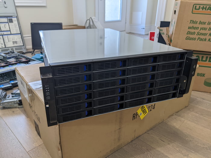 NAS build underway! Norco RPC-4224 case just arrived! - 9GAG