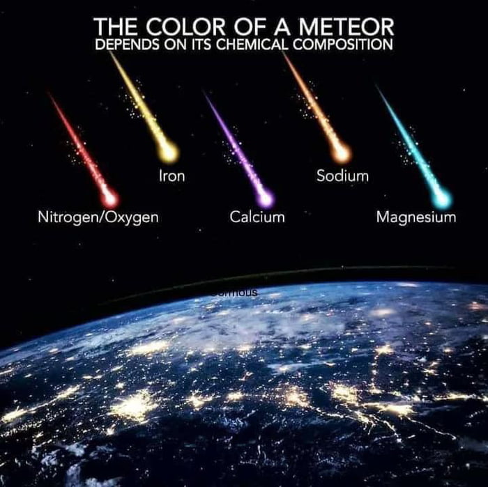 The color of a meteor. - 9GAG