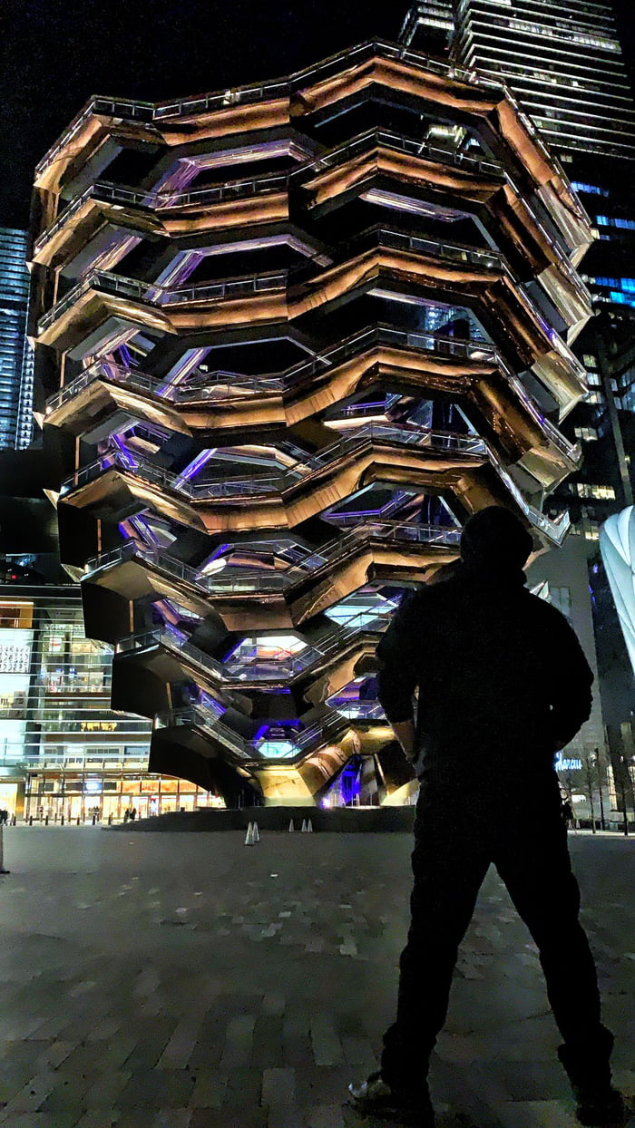 In NYC, there is a structure that looks like alien beehive called The ...