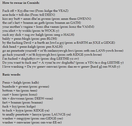Best Funny cornish language Memes - 9GAG