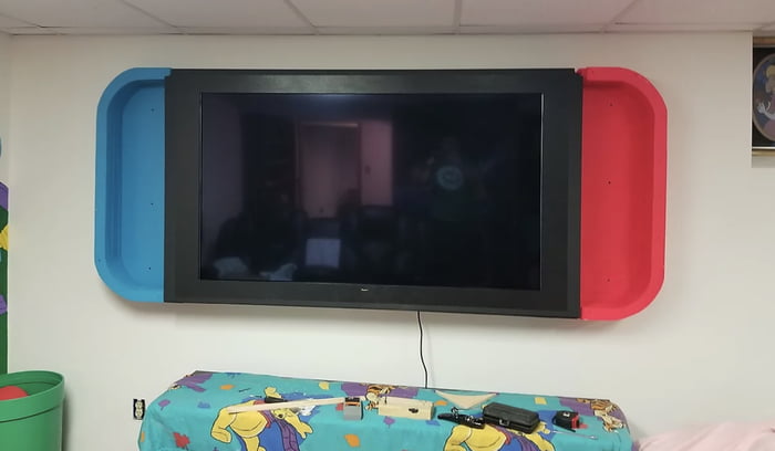 Transform Your TV Into A Giant Nintendo Switch With This Wall-Mounted ...