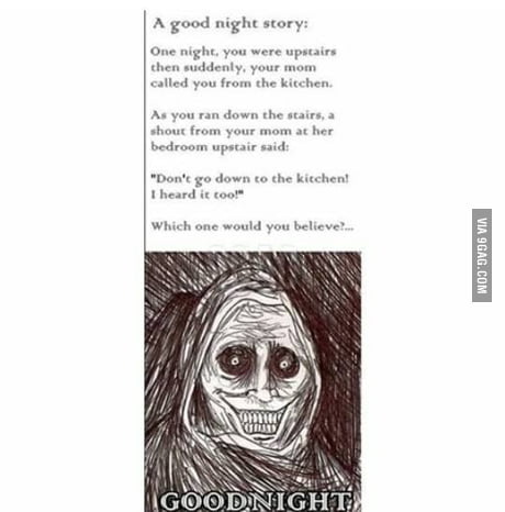 9gag Horror Story When You're Home Alone Watching Scary Movies Meme