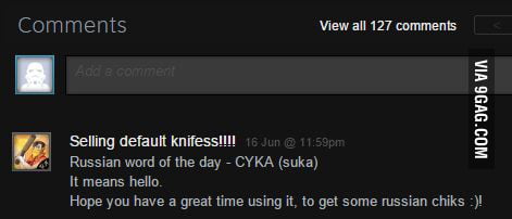 Steam Profile Name & Comment at its best - 9GAG
