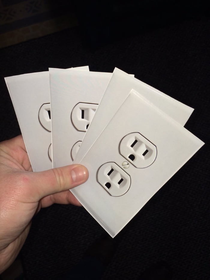 Villains Are Putting Up Fake Power Outlet Stickers And People Are ...