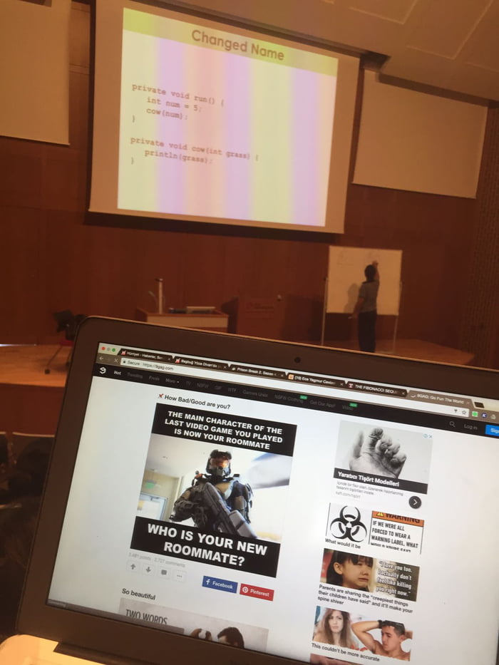 Programming lectures be like... - 9GAG
