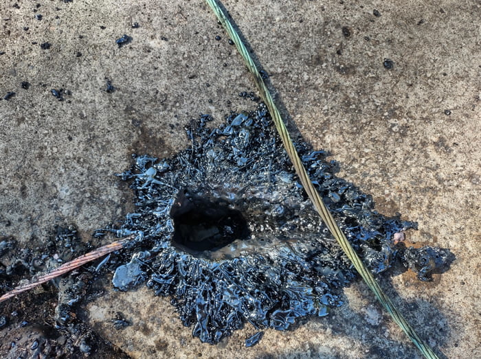 Powerline melted concrete to glass - 9GAG