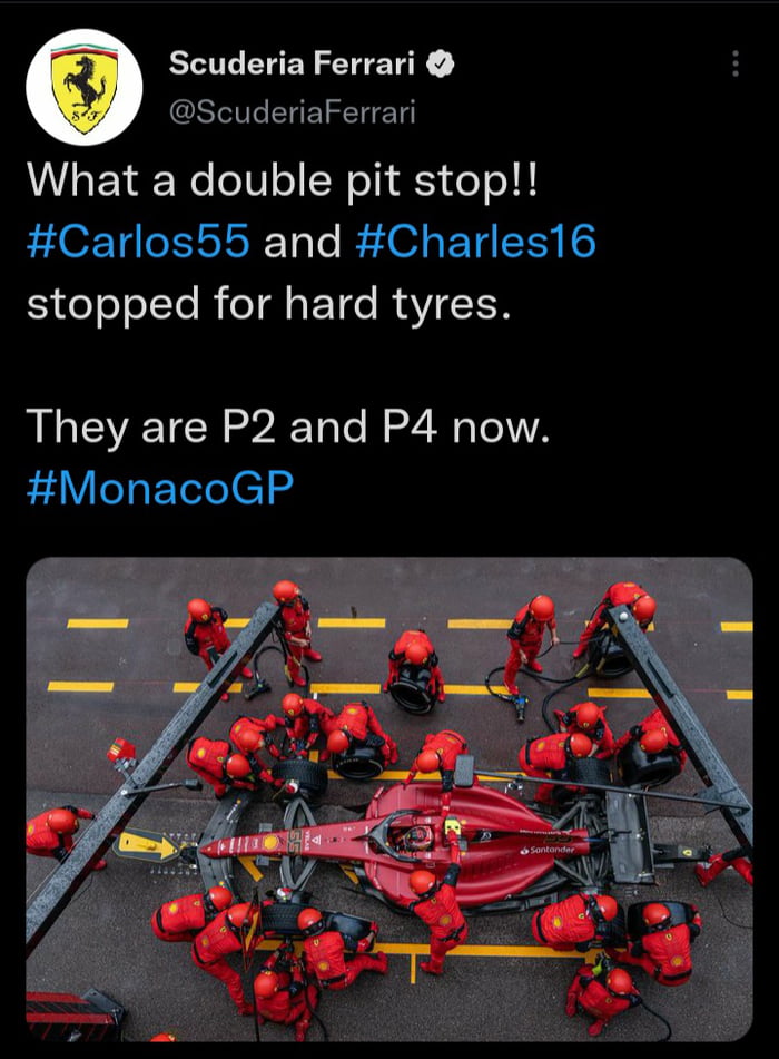 Even their PR team seems to be taking a shit on Ferrari's strategy - 9GAG