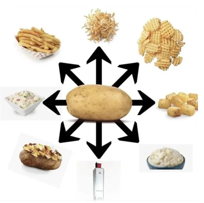 Potatos can changes into many different things - 9GAG