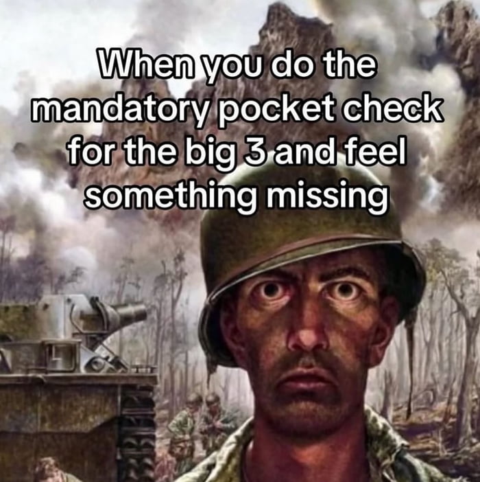That sinking feeling when you pat your pockets and something isn't ...