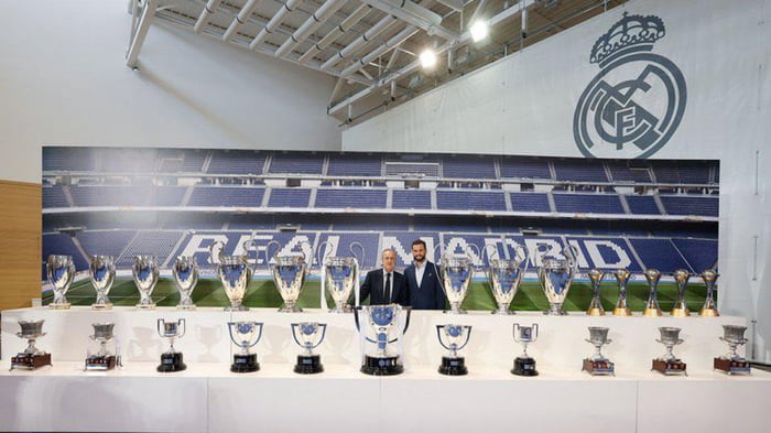 Nacho Poses With All The Trophies 26 Hes Won At Real Madrid As He
