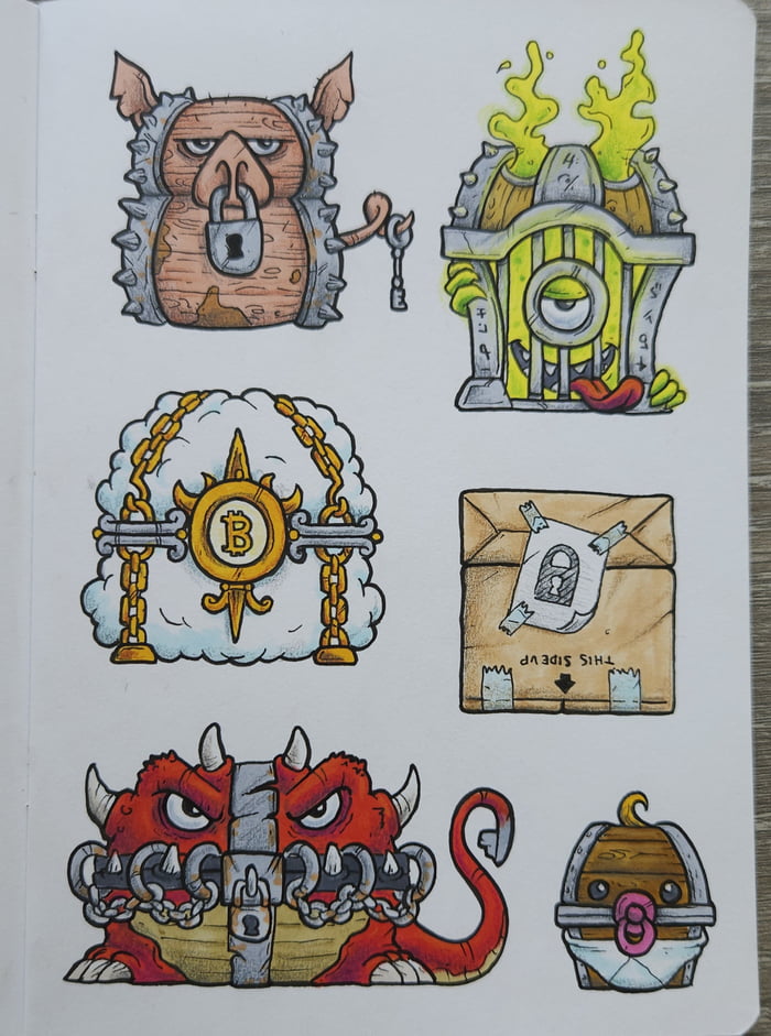I drew some random Chests - 9GAG