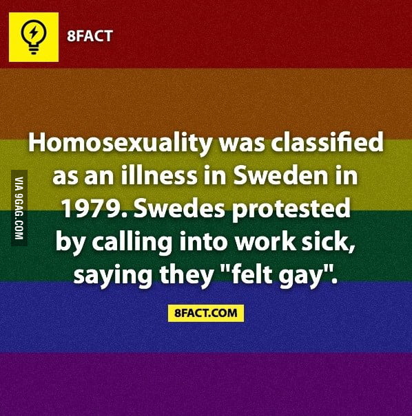Couldn't go to school.. felt a bit gay - 9GAG