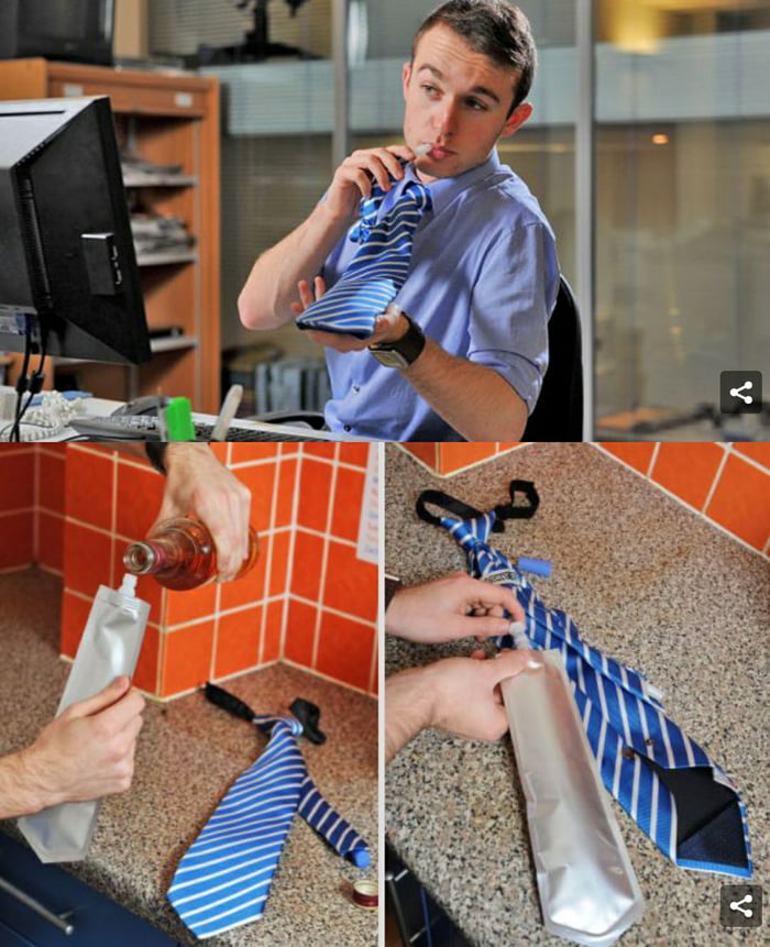 The only reason to wear a tie at work - 9GAG