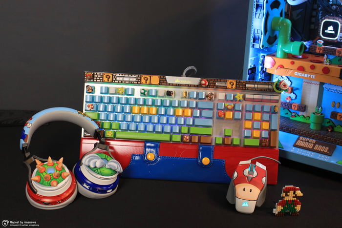 This Mario-Themed Computer Setup Brings Back Nostalgia - 9GAG
