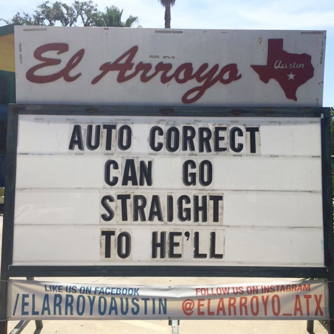 This Restaurant In Austin Earned Some Fames For Funny Signs - 9GAG