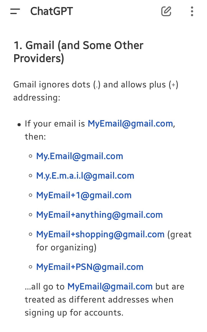 "Gmail's Secret Sauce: One Email, + Infinite Shenanigans." - 9GAG