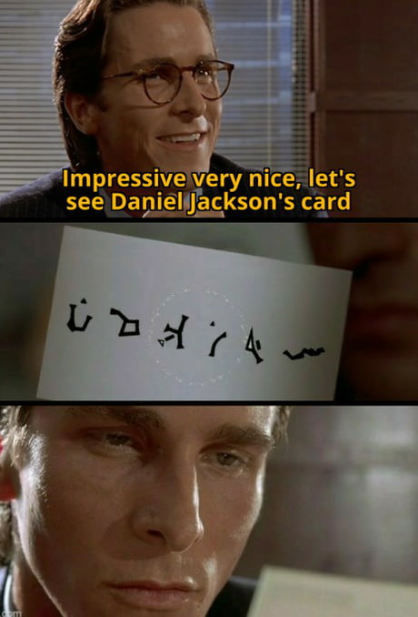 Patrick Bateman Ag Tagairt Meme
