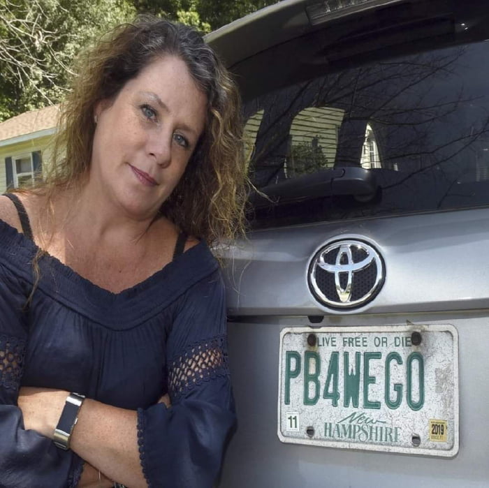 Her number plate is now deemed offensive after 15 years. - 9GAG