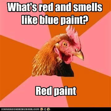 Haven't seen any retro bad joke rooster ones yet - 9GAG