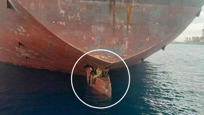 Stowaway spent 11 days on an oil tanker’s rudder as it sailed from ...