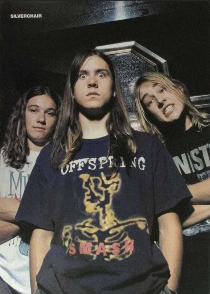 The band "Silverchair", an Australian grungish trio. They were only 15 ...