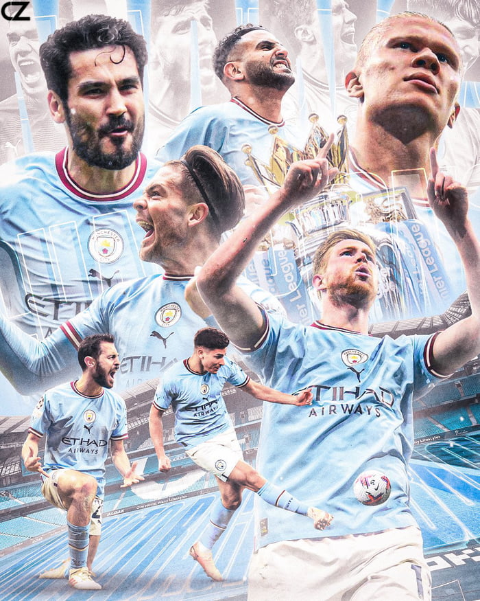 Congratulations on winning the premier league title Manchester City. - 9GAG