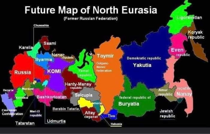 Future map of East Ukraine - 9GAG