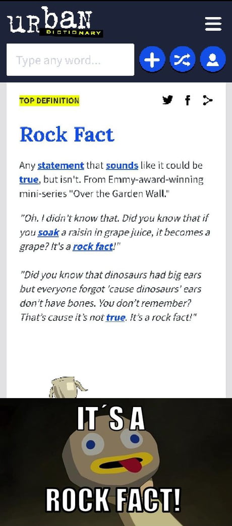 Rock Fact Memes