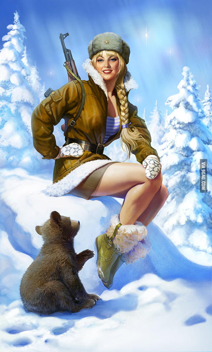 Soviet pin-up is best pin-up. - 9GAG
