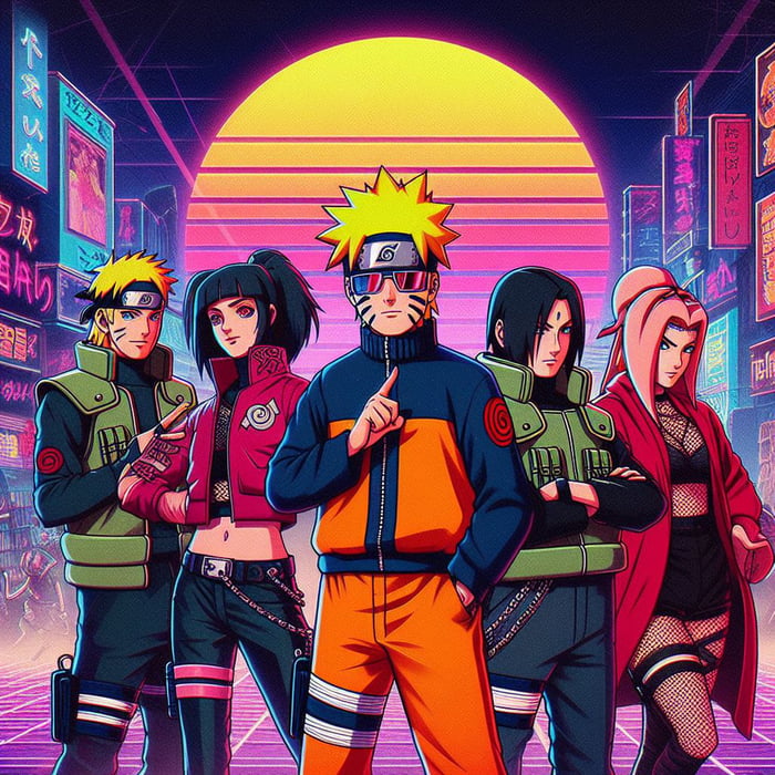 Naruto 80ies Style - 9GAG