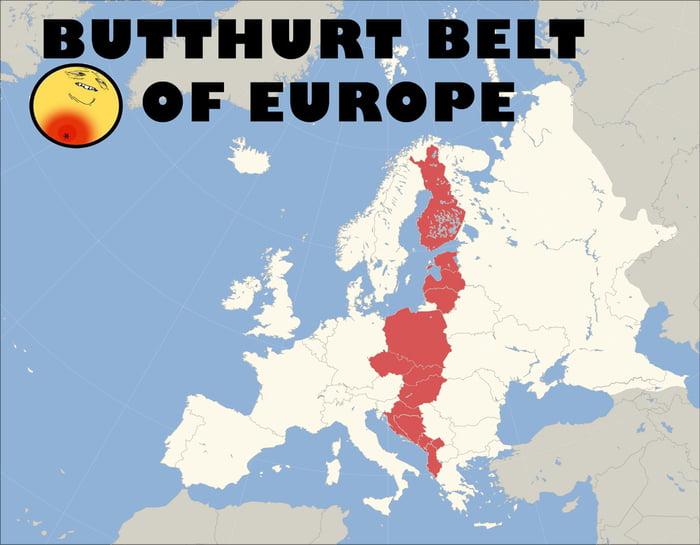 Butthurt belt of the Europe - 9GAG