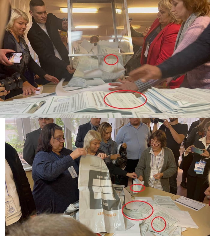 Local "election commissions" decided to demonstrate the process of ...