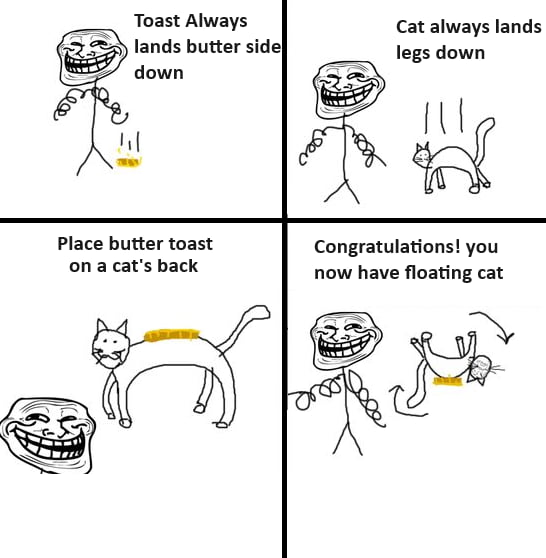 Rage Comic - Cat Butter - 9GAG