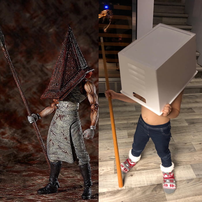 Best kids Pyramid Head cosplay ever! - 9GAG