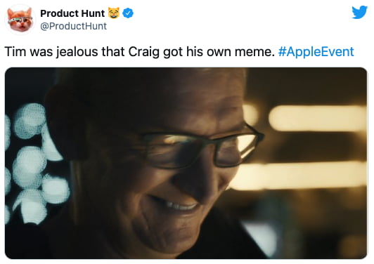 Tim Cook's Devious Grin At The Apple Event Is Now A Meme - 9GAG