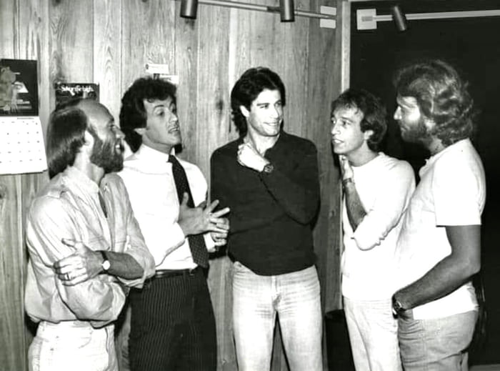 Meeting at the door of studio 54 nightclub, New York, 1970s. - 9GAG