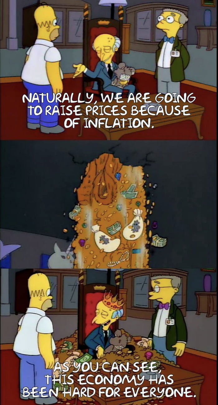 Simpsons predicted our days "inflation" - 9GAG