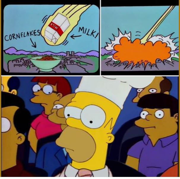 Simpsons breakfast - 9GAG