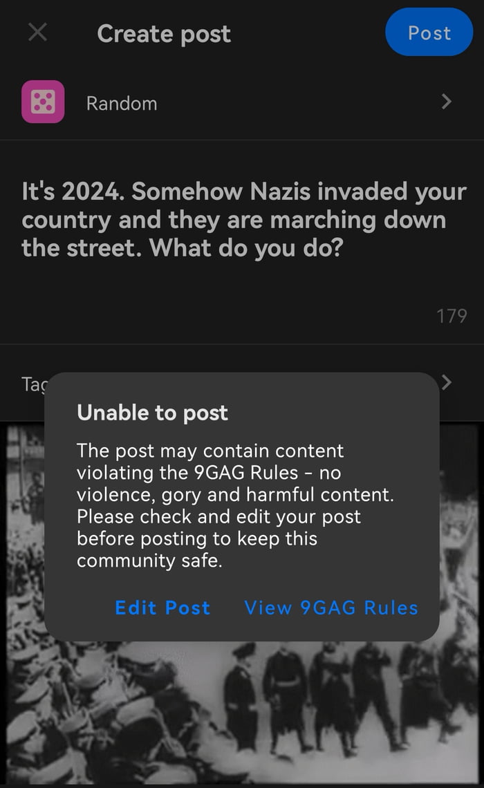 Shitposting anyway, f**k off - 9GAG