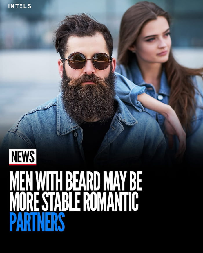 Science weighs in on beards and dating. - 9GAG