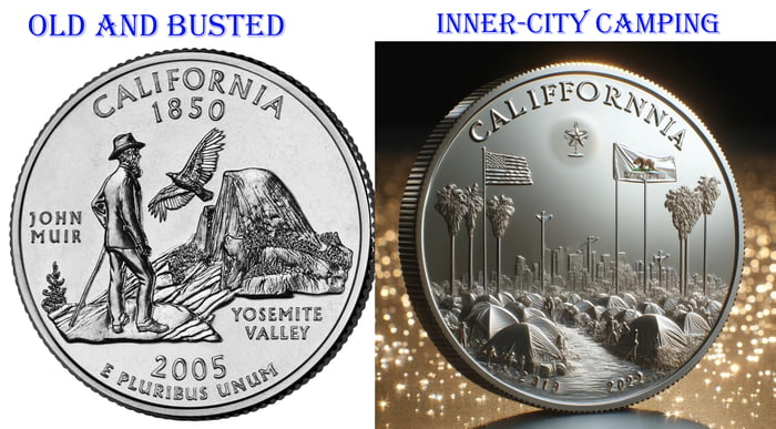 California getting a new state coin design. - 9GAG