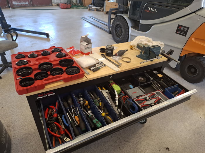 Decided to organise up my tool crate. There's something satisfying with ...