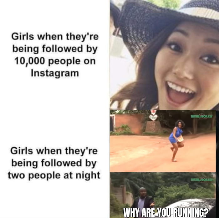 Why are you running? - 9GAG