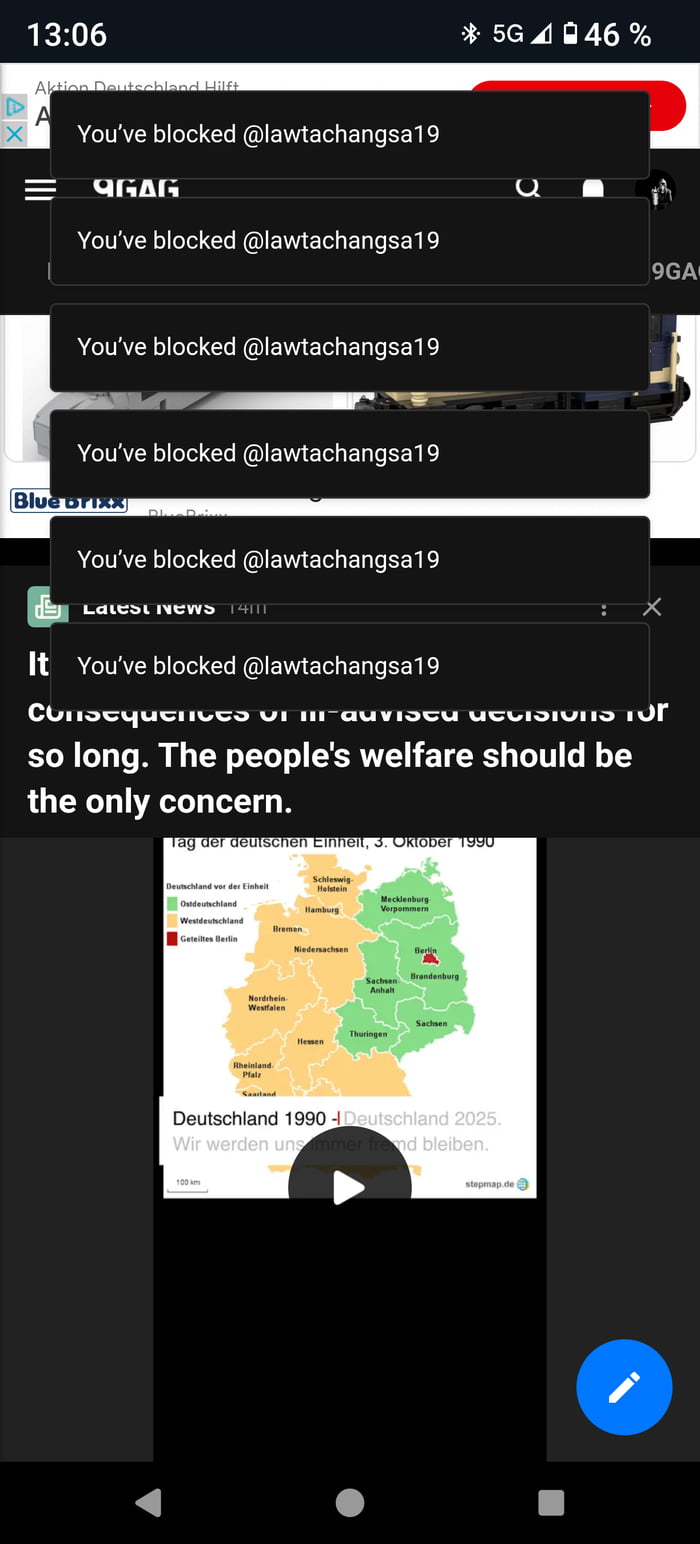 When it's not enough to block the bot once... - 9GAG